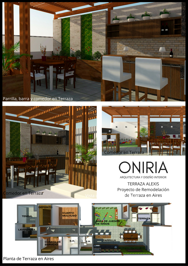 Un diseño de terraza en azotea - Terrazas y Parrillas